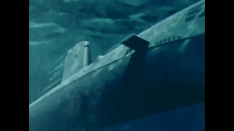 1960 - The USS Triton nuclear-powered ra... | Stock Video | Pond5