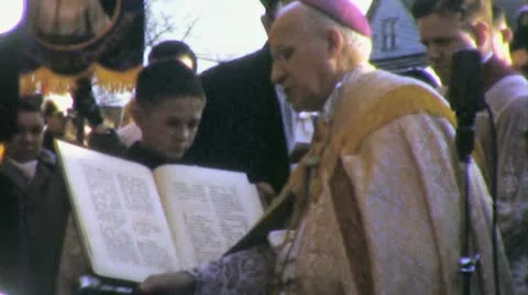 1960s ALTAR BOY Catholic Priest HOLY WAT... | Stock Video | Pond5