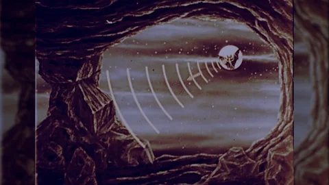 1960s Bats Cave Use Sonar Sound Waves Ra... | Stock Video | Pond5