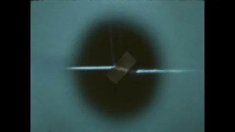 1960s: Beam of light passing through and... | Stock Video | Pond5