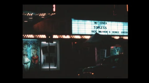 1960s Chicago Red Light District Ads for... | Stock Video | Pond5