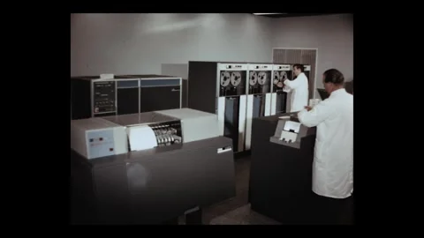 1960s Computer History - Iconic tape mas... | Stock Video | Pond5