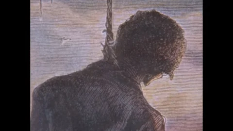 1960s: Drawing of hanged men. | Stock Video | Pond5