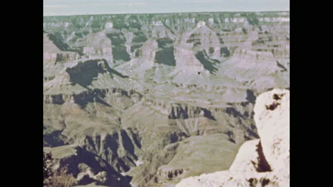 1960s: The Grand Canyon. Animation of th... | Stock Video | Pond5