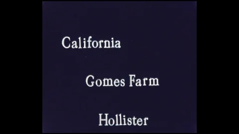 1960s: Intertitle card. Farm houses and ... | Stock Video | Pond5