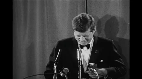 1960s: Jacqueline Kennedy laughing. John... | Stock Video | Pond5