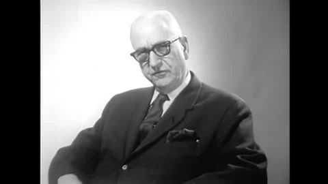 1960s - Karl A. Menninger introduces the... | Stock Video | Pond5