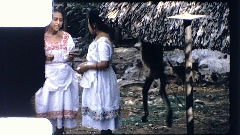 1960s Mayan Mexican Girls Indigenous May... | Stock Video | Pond5