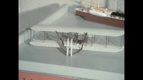 1960s: Model plane, ship, car, train, un... | Stock Video | Pond5