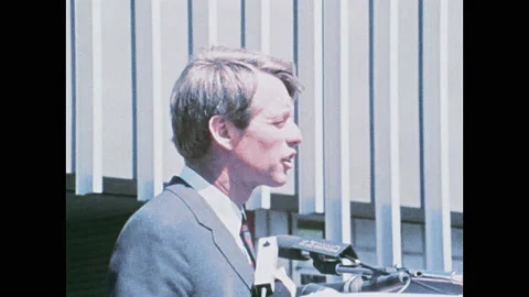 1960s Oregon: Robert Kennedy talks and g... | Stock Video | Pond5