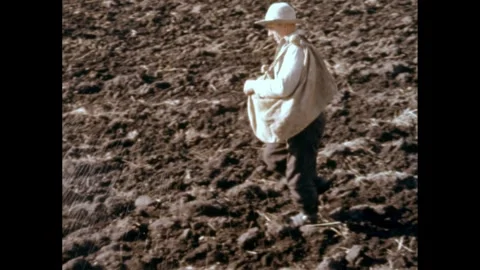 1960s: Pan of man in period costume walk... | Stock Video | Pond5