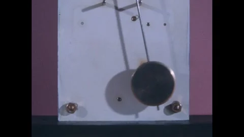 1960s: Pendulum swings on mechanical dev... | Stock Video | Pond5