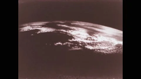 1960s: Satellite image of the Earth. The... | Stock Video | Pond5