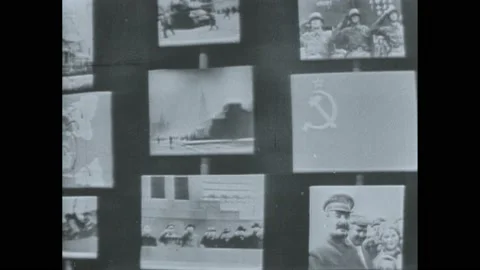 1960s: Soviet flag. Map of Russia with a... | Stock Video | Pond5