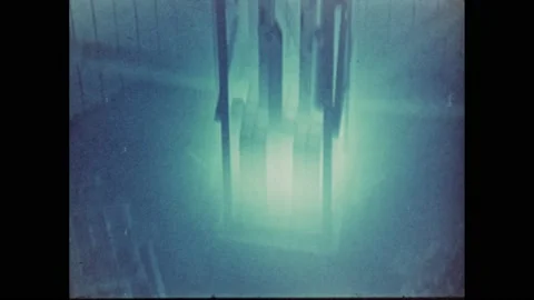 1960s: Swimming pool nuclear reactor in ... | Stock Video | Pond5