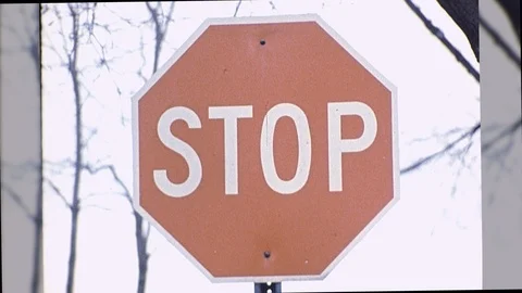 1960s Traffic Light Stop Sign Go Come Wa... | Stock Video | Pond5