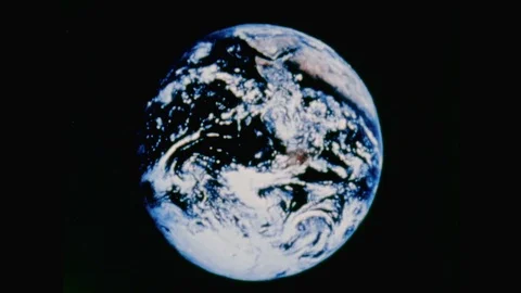 1960s: UNITED STATES: photo of Earth fro... | Stock Video | Pond5