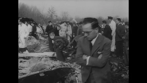 1961-Aeroplane Crash / Sabena Flight 548... | Stock Video | Pond5