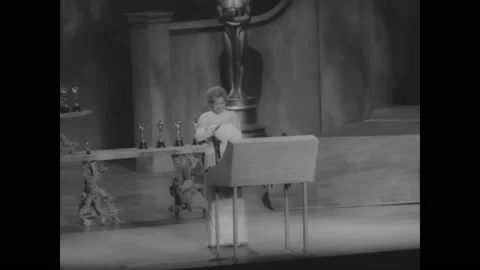 1961 - Greer Garson presents the Best Ac... | Stock Video | Pond5