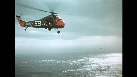 1962 Cold War - Sikorsky H-34 helicopter... | Stock Video | Pond5