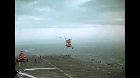 1962 Cold War - Sikorsky H-34 helicopter... | Stock Video | Pond5