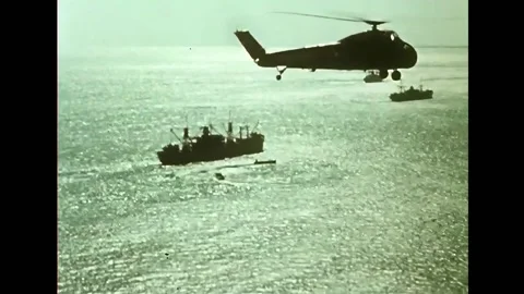 1962 Cold War - Sikorsky H-34 helicopter... | Stock Video | Pond5