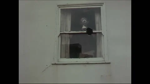 1962 US Police - A gas mask-wearing poli... | Stock Video | Pond5