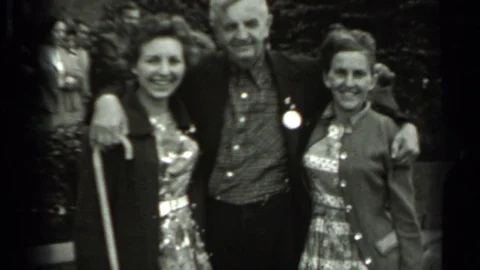 1963: family photo with perfect smile, b... | Stock Video | Pond5