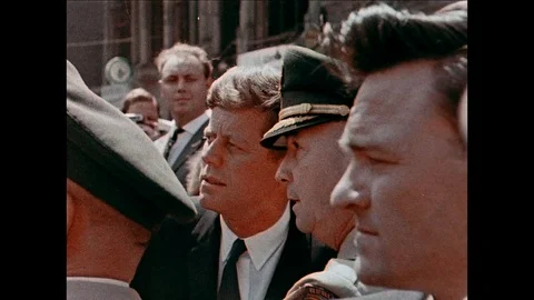 1963-John F. Kennedy / Checkpoint Charli... | Stock Video | Pond5