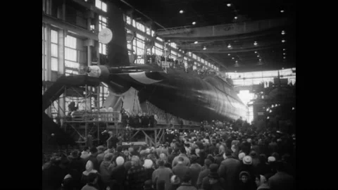 1963 - Two US Navy nuclear submarines, t... | Stock Video | Pond5