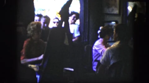 1963: two women drawing portrait of pers... | Stock Video | Pond5