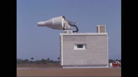 1965 - NASA's Boresight Range Tower has ... | Stock Video | Pond5