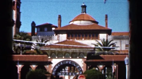 1966: a building is shown and its covere... | Stock Video | Pond5