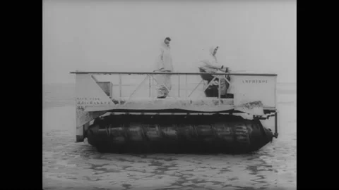 1966 - A Dutch vehicle called an amphiro... | Stock Video | Pond5