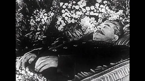1966 - Stalin's body in the coffin | Stock Video | Pond5