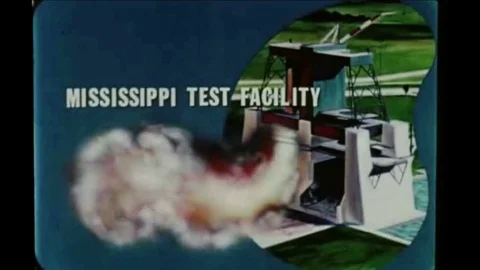 1966 - A static test stand is shown unde... | Stock Video | Pond5