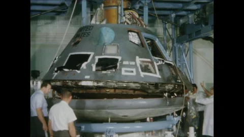1967-Apollo 1 / Accident / Commando Modu... | Stock Video | Pond5