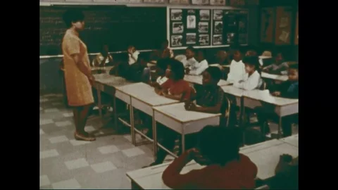 1968 - Elementary school students in Cle... | Stock Video | Pond5