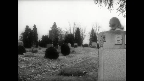 1968 - In this horror film, a zombie att... | Stock Video | Pond5