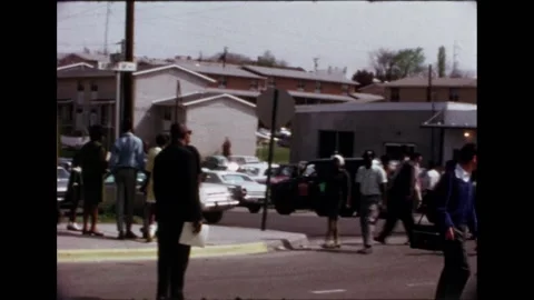 1968 Procession for Dr. Martin Luther Ki... | Stock Video | Pond5