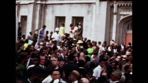 1968 Procession for Dr. Martin Luther Ki... | Stock Video | Pond5