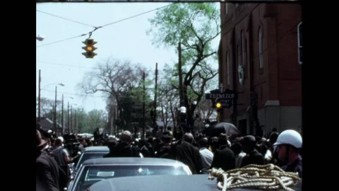 1968 Procession for Dr. Martin Luther Ki... | Stock Video | Pond5