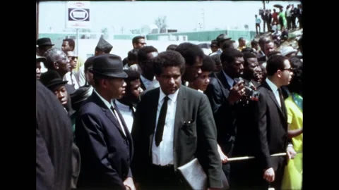 1968 Procession for Dr. Martin Luther Ki... | Stock Video | Pond5