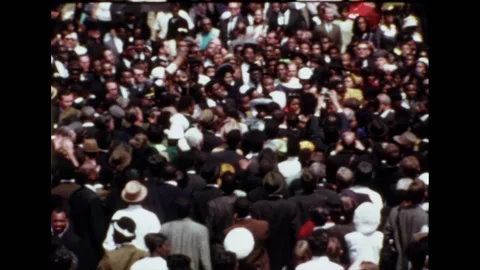 1968 Procession for Dr. Martin Luther Ki... | Stock Video | Pond5