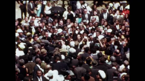 1968 Procession for Dr. Martin Luther Ki... | Stock Video | Pond5