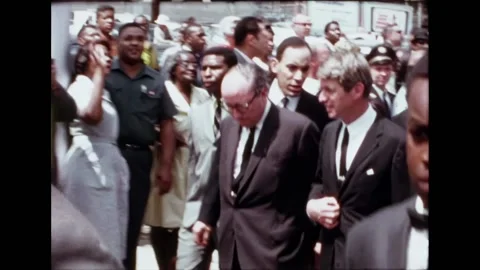 1968 Procession for Dr. Martin Luther Ki... | Stock Video | Pond5