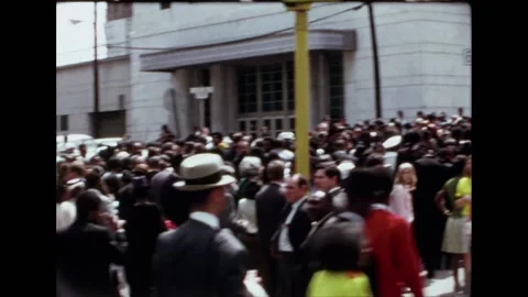 1968 Procession for Dr. Martin Luther Ki... | Stock Video | Pond5