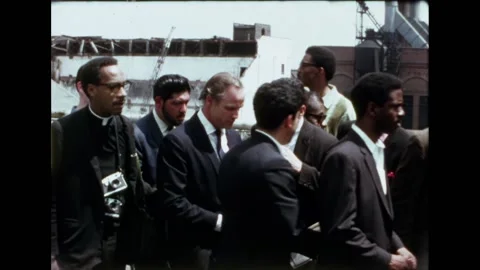 1968 Procession for Dr. Martin Luther Ki... | Stock Video | Pond5