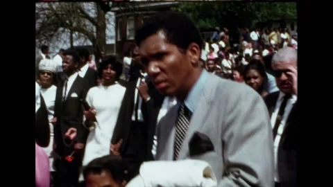 1968 Procession for Dr. Martin Luther Ki... | Stock Video | Pond5