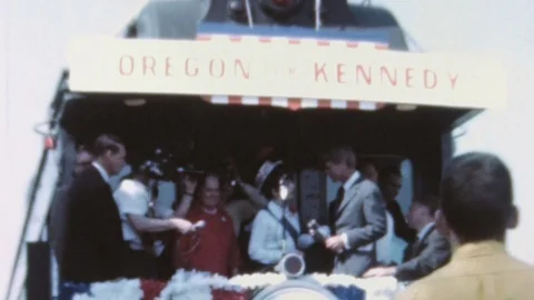1968 Robert Kennedy Campaign Train Orego... | Stock Video | Pond5